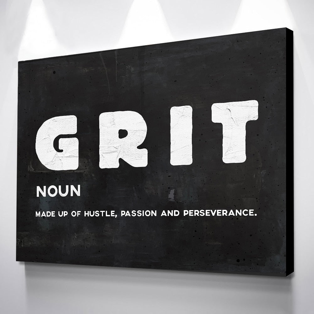 Grit Inspirational Print – Kanvasartkingdom